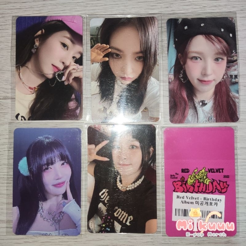 Red Velvet Birthday SM POB Photocard | Shopee Philippines
