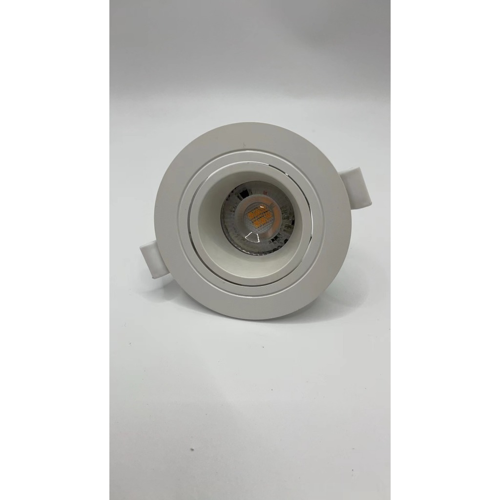 GU10 MR16 bulb Gu5.3 and Fixture Black/White Square/Round Downlight ...
