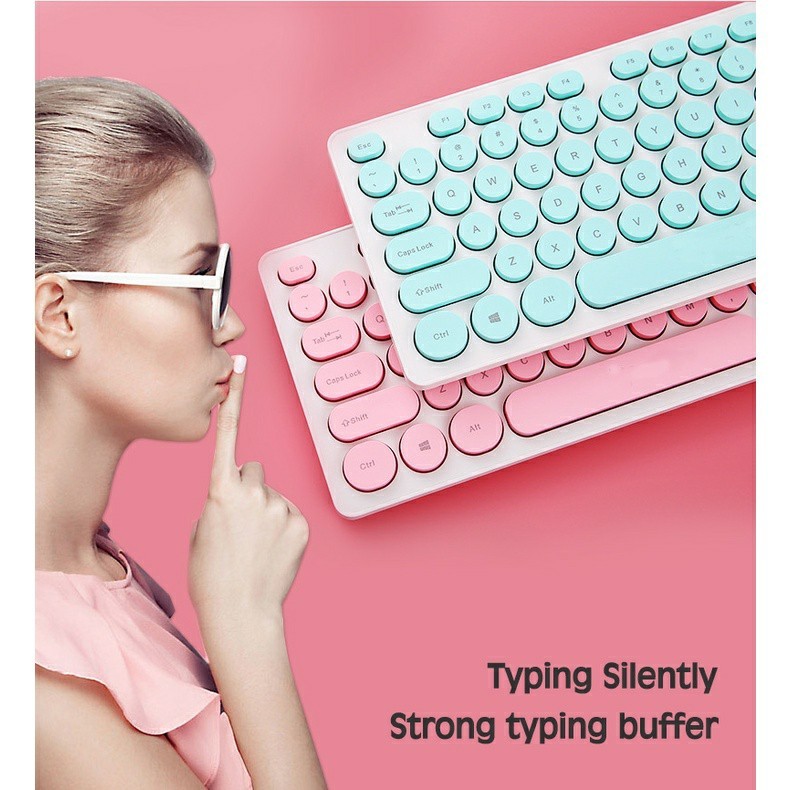 Centrix Retro punk wired keyboard mute button girl cute style K-100 ...