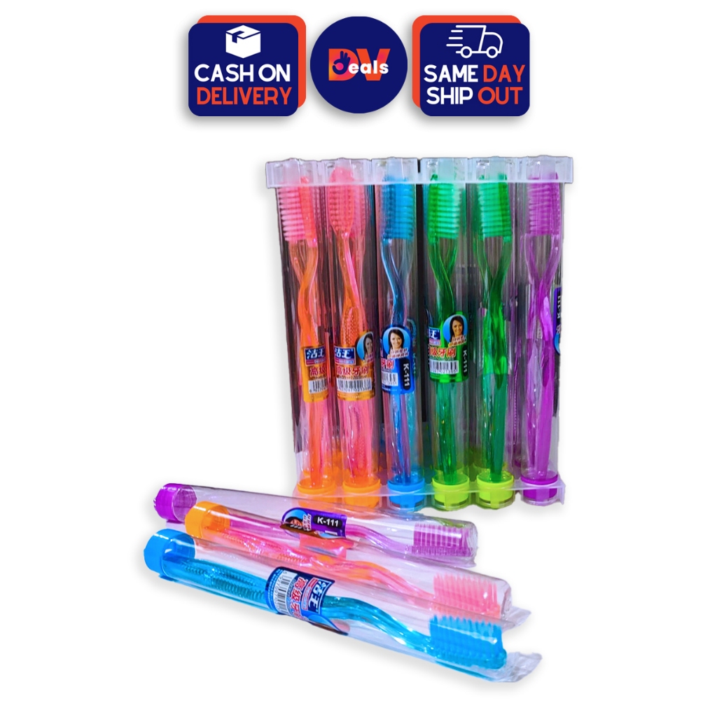 DVDEALS #KB010 Travel Toothbrush w/ Hard Case Toothbrush Sipilyo Dental ...