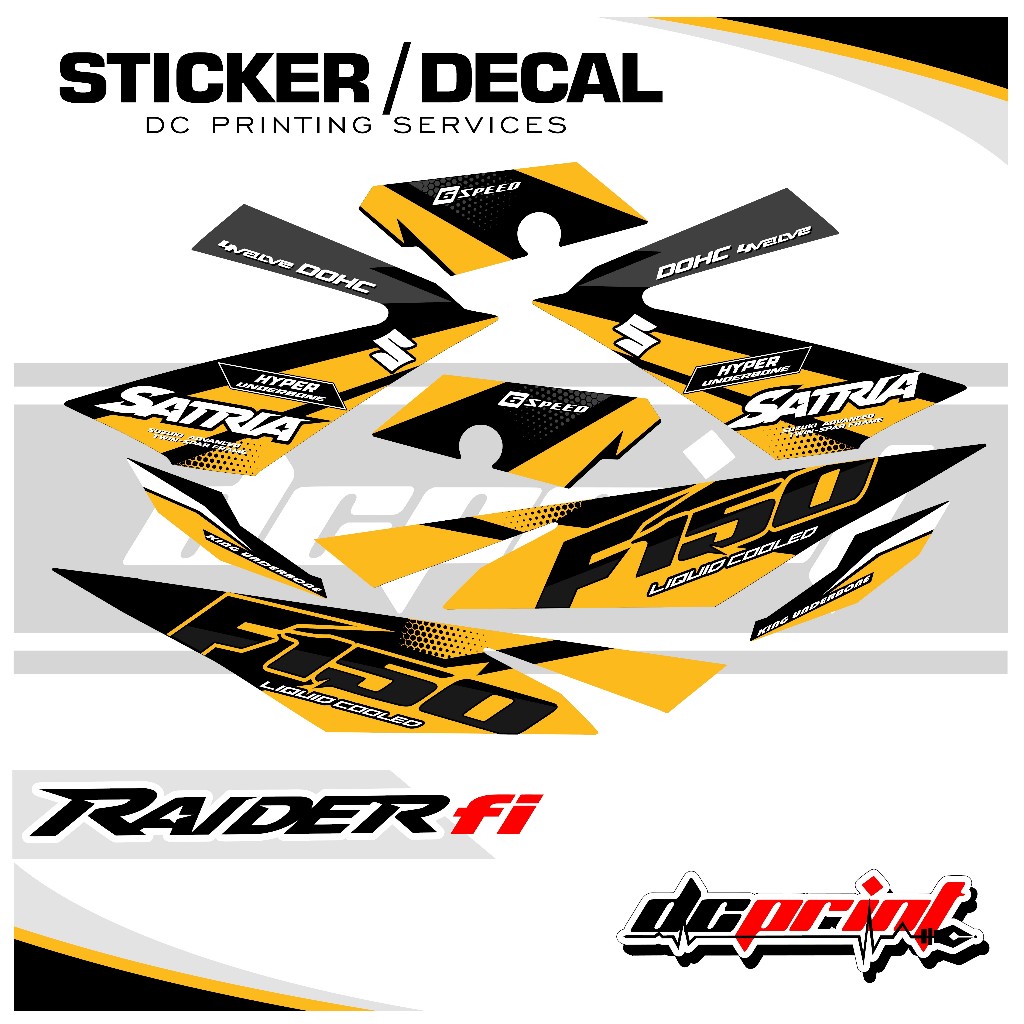 Suzuki RAIDER FI stock decals original design sticker | Shopee Philippines