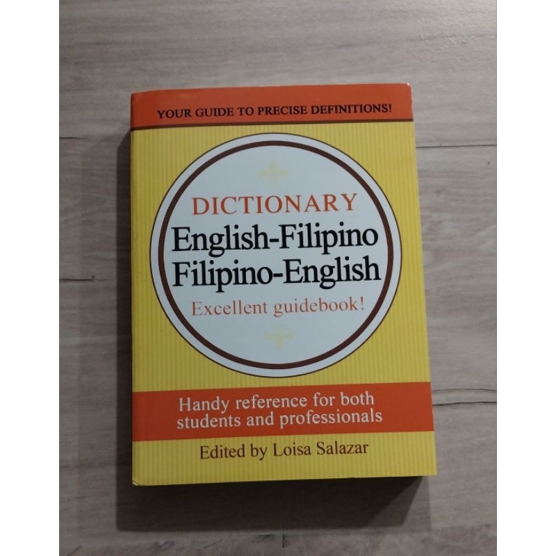 ENGLISH-FILIPINO-FILIPINO-ENGLISH DICTIONARY!@ | Shopee Philippines