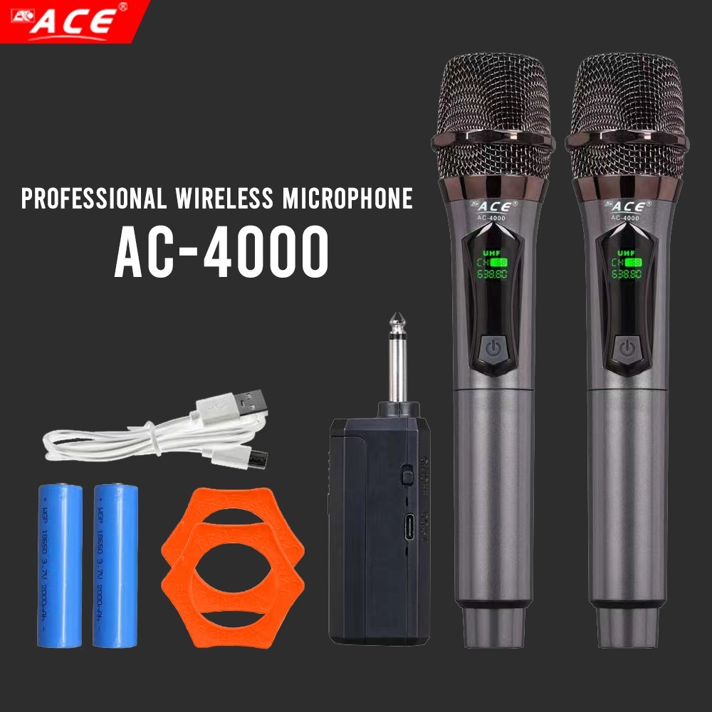 ACE AC-4000 Professional Wireless Microphone | Shopee Philippines