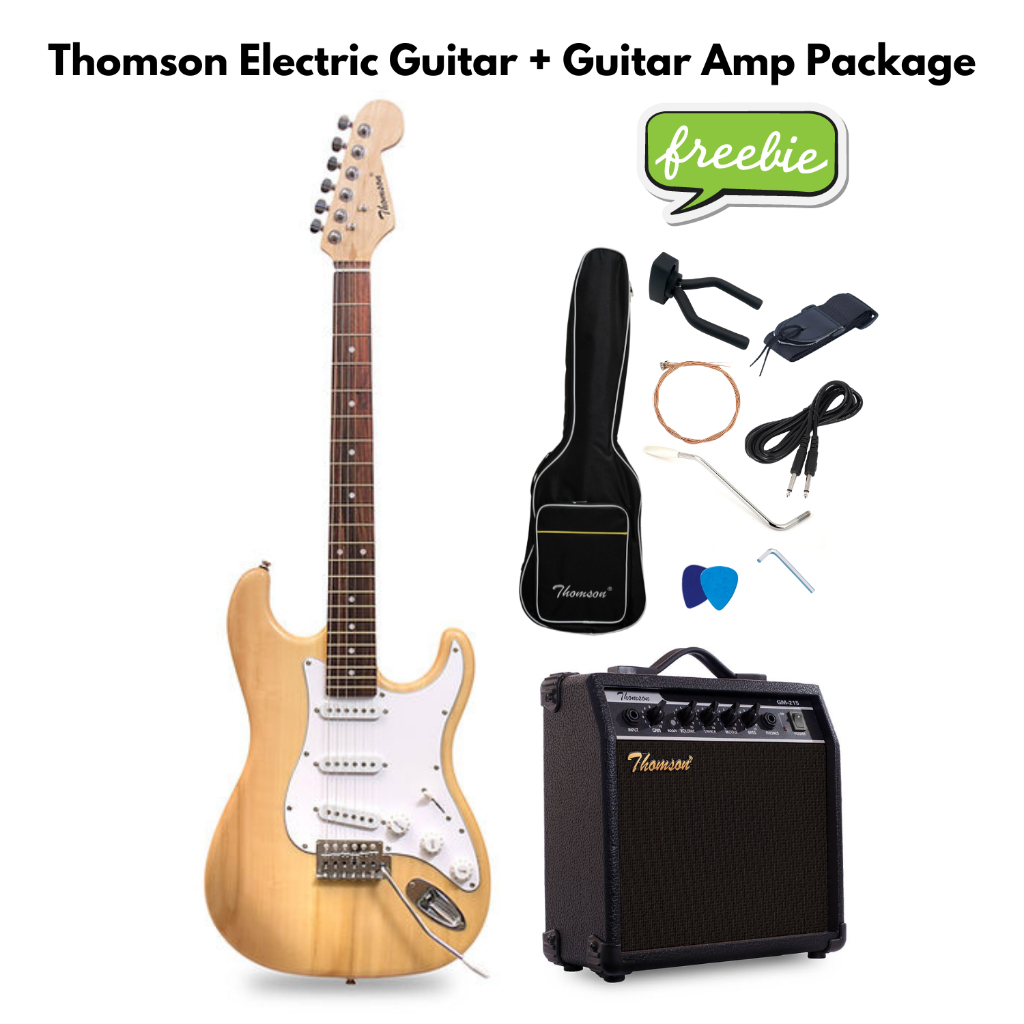 COMPLETE PACKAGE Thomson Stratocaster Electric Guitar & Guitar ...
