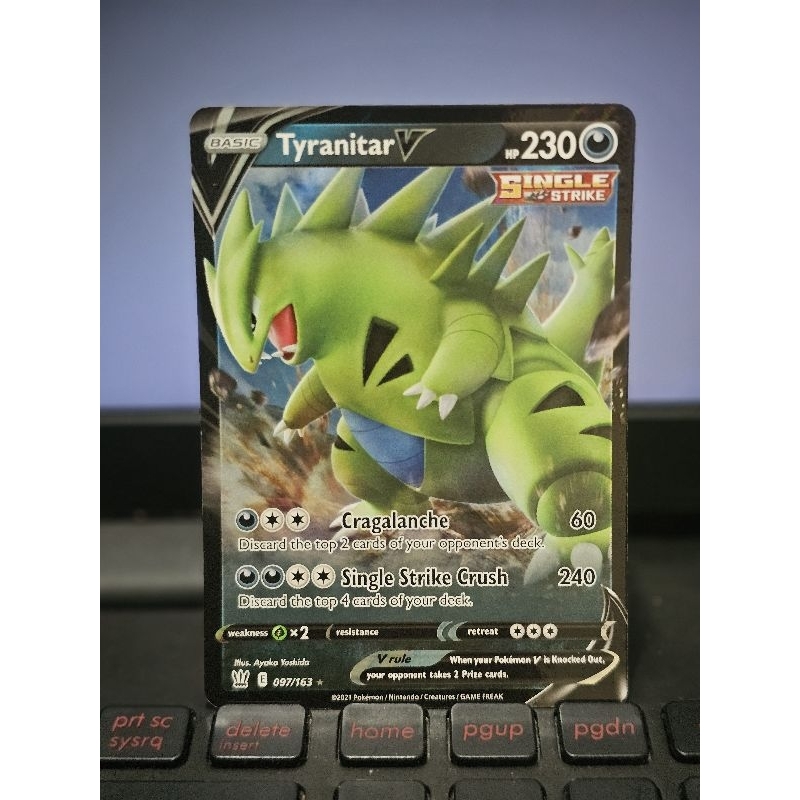Tyranitar V - 097/163 - Ultra Rare Sword & Shield: Battle Styles ...