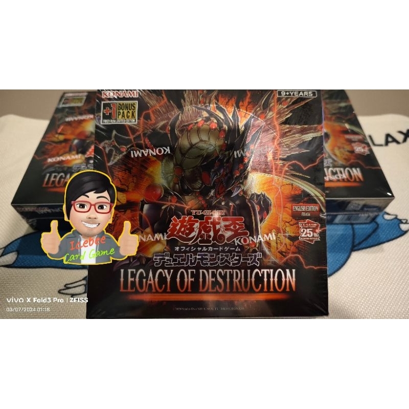YuGiOh AE LEDE Asian English Legacy of Destruction sealed booster box | Shopee Philippines