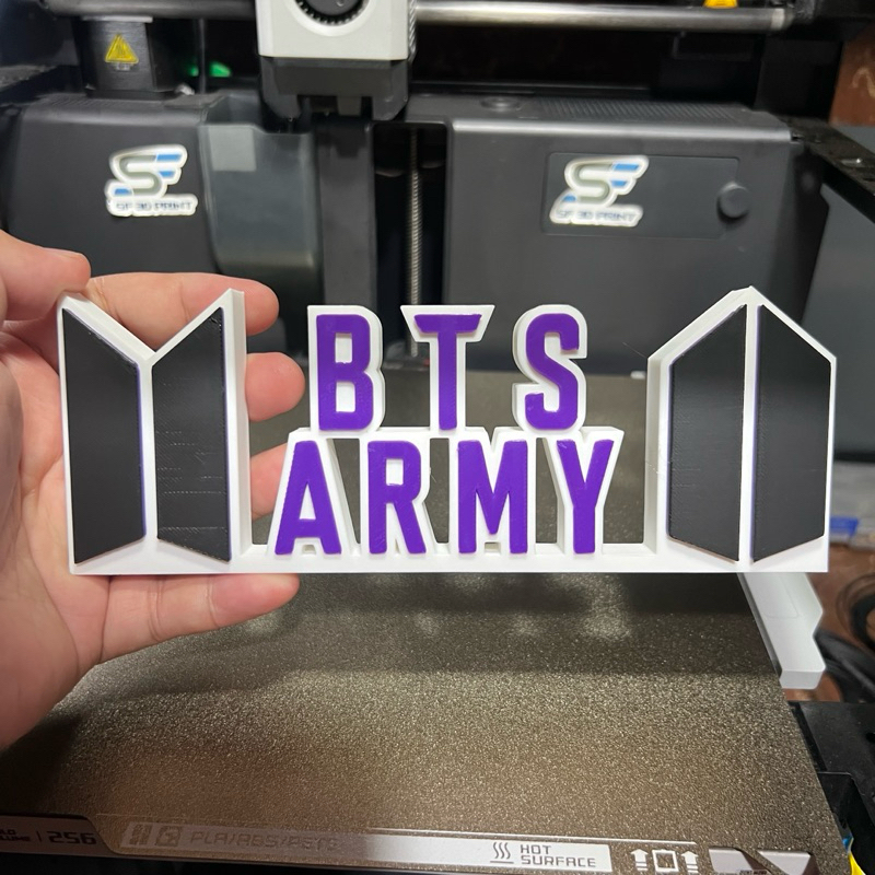 BTS ARMY 3D Logo fan collection shelf display emblem collectible ...