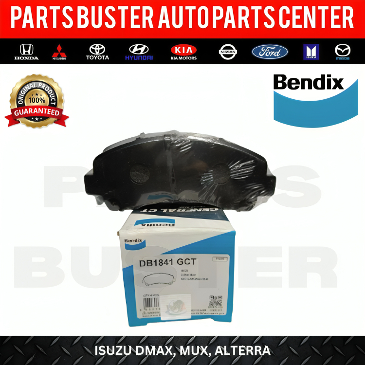 Genuine Bendix Brake Pad Front for ISUZU DMAX 2007-2017, MUX 2013-2017 ...