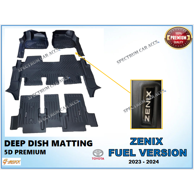 DEEP DISH MATTING INNOVA ZENIX FUEL VERSION 5D PREMIUM ( 2023 TO 2024 ...