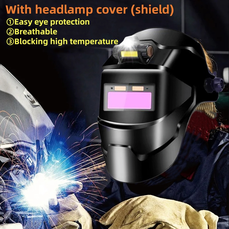 Solar helmet welding safety helmet protective mask darkening automatic ...