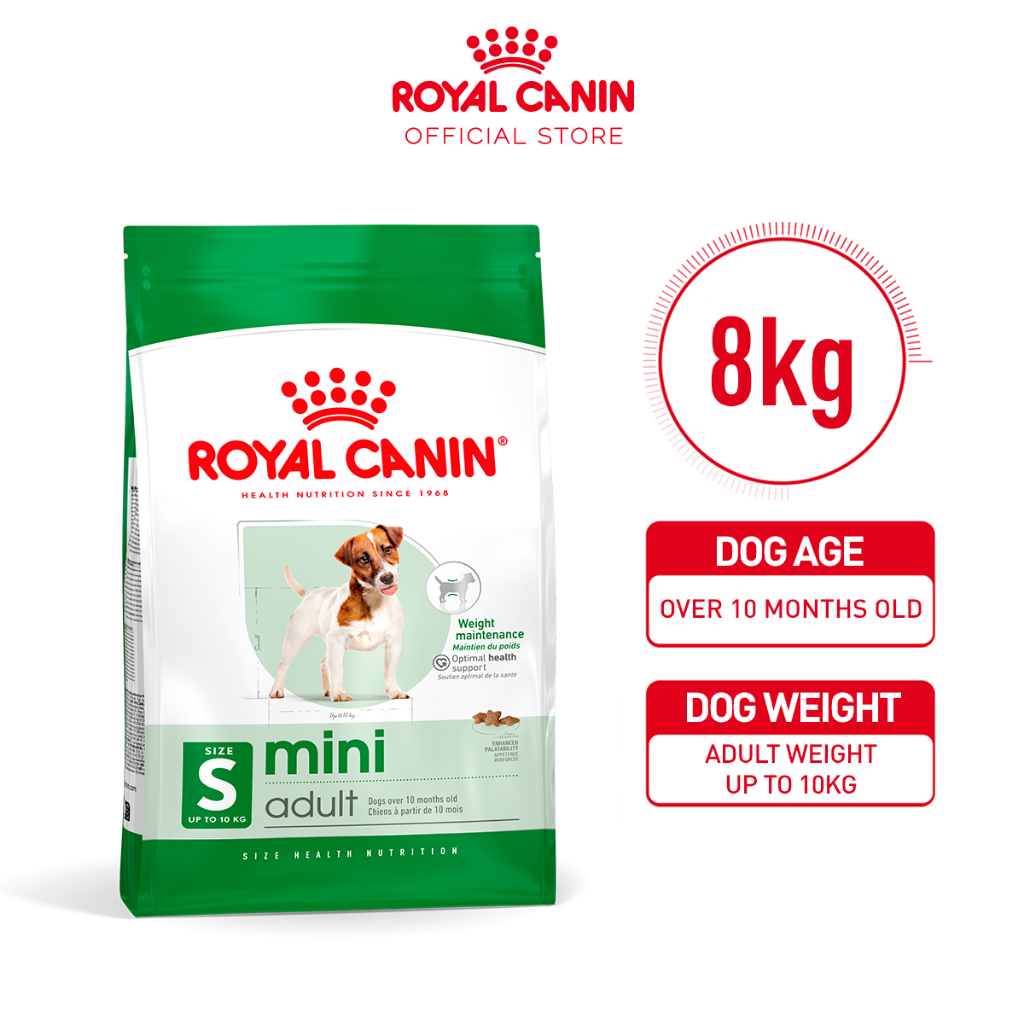 Royal Canin Mini Adult (8kg) Dry Dog Food - Size Health Nutrition | Shopee Philippines