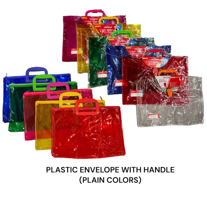 PRIME Expandable Long Plastic Envelope Pushlock Zipper With Handle ...