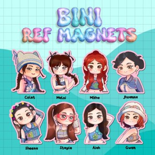 8PCS BINI CHIBI REF MAGNETS (COMPLETE SET OF MEMBERS) | Shopee Philippines