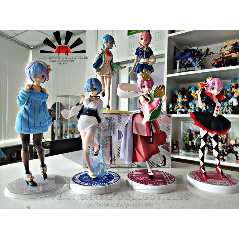 Re: Zero Rem Ram Figurines (Loose Condition) Authentic Figures | Shopee ...