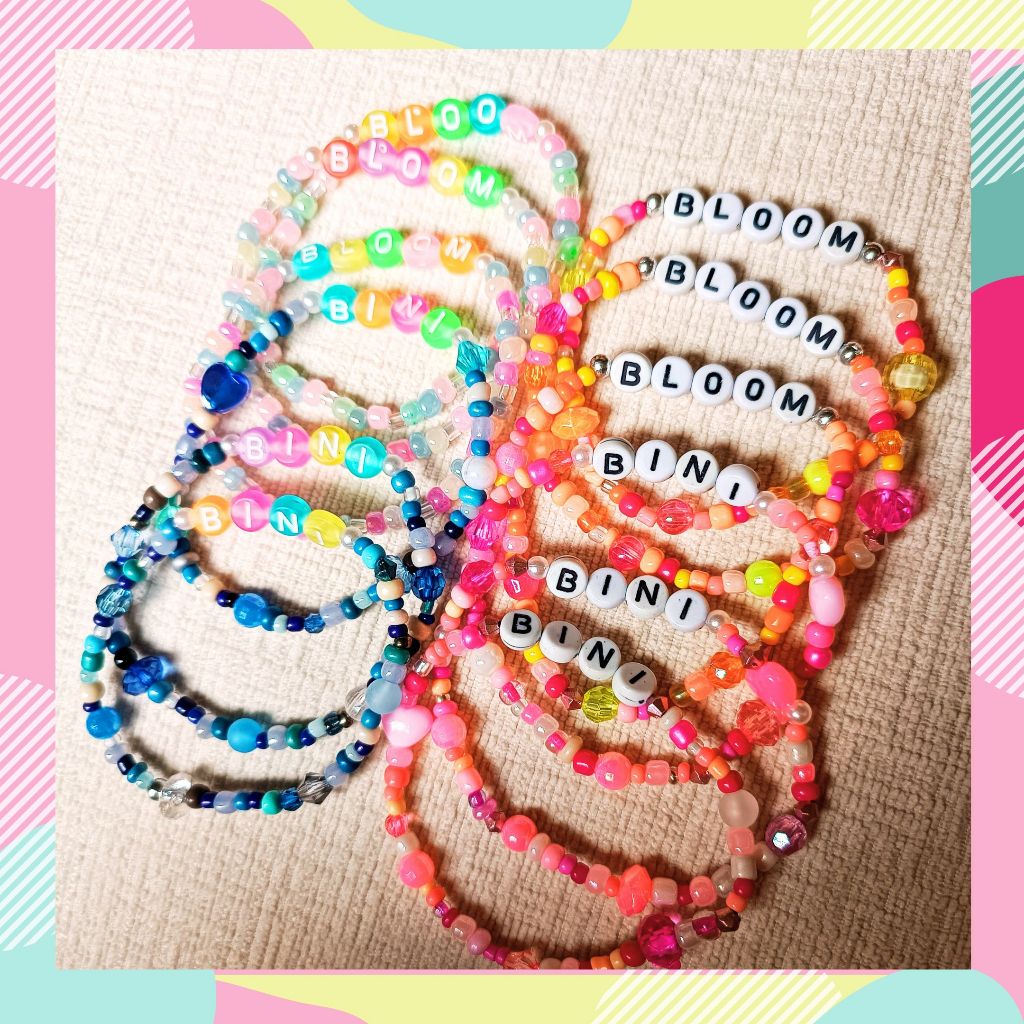 BINI Friendship Bracelets unofficial merch (handmade, customized, DIY ...