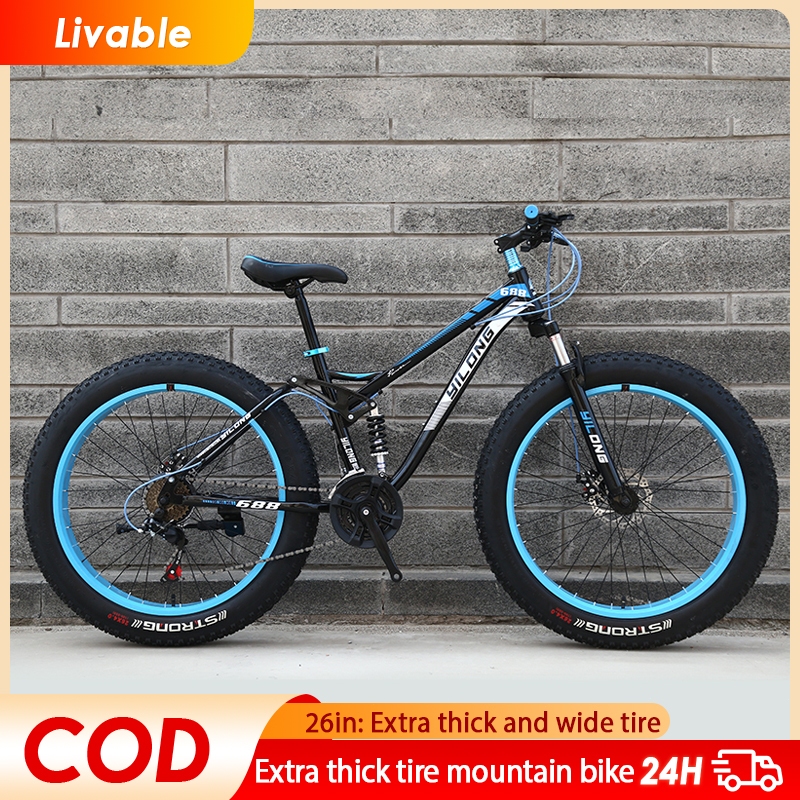 Fat bike 26inch 24speed Mountain bike off-road variable speed double ...