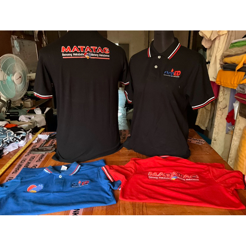 Matatag Polo (Customized logo and name) | Shopee Philippines