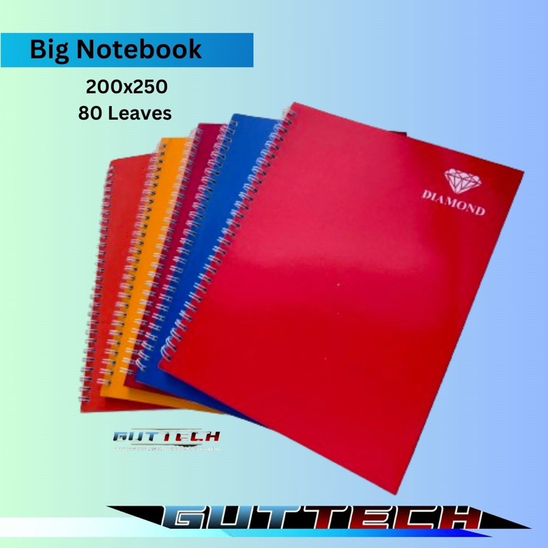Diamond 80"s university big notebook (spiral) 200 x250 80 leaves ...