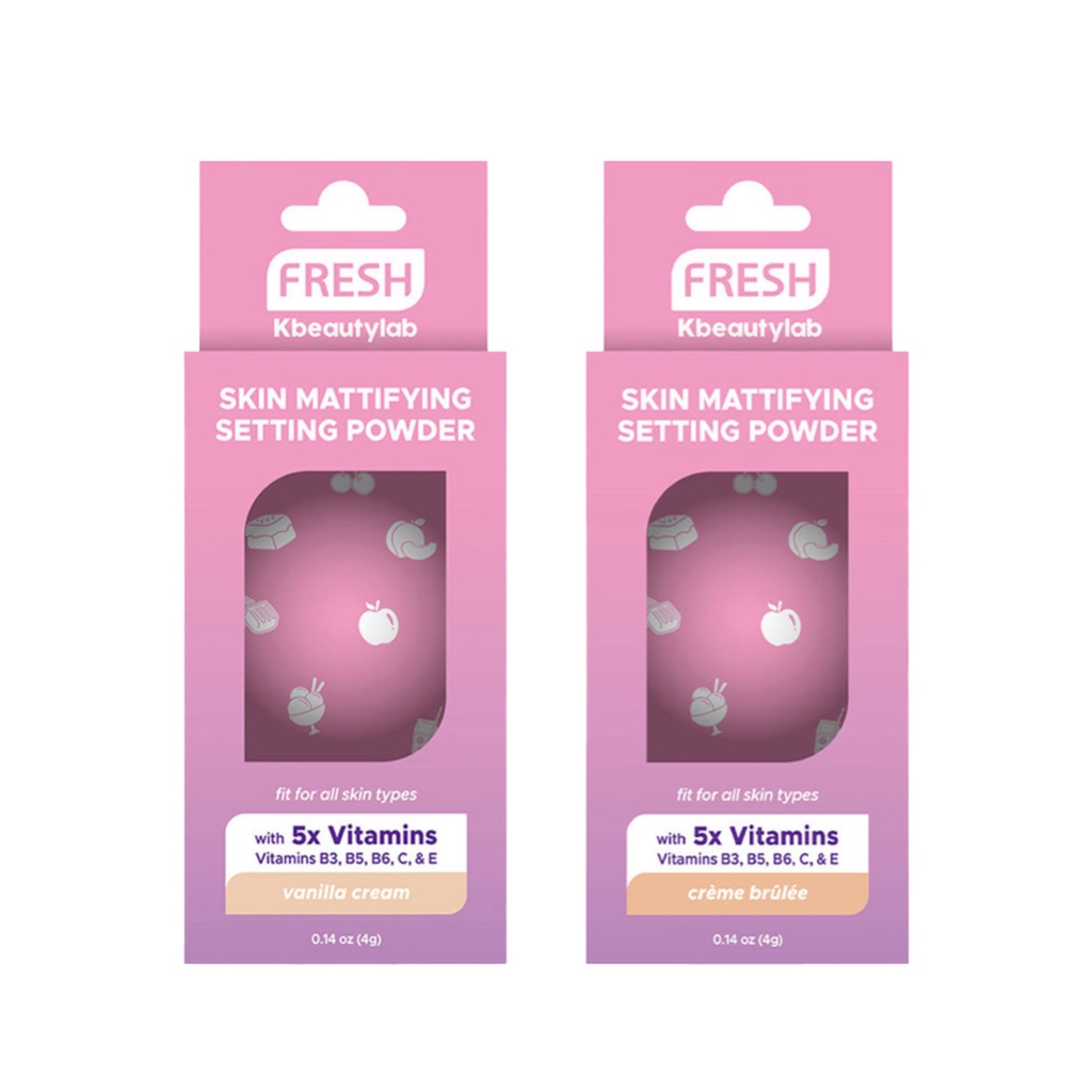 Fresh Kbeautylab Skin Mattifying Setting Powder Crème Brûlée/ Vanilla ...