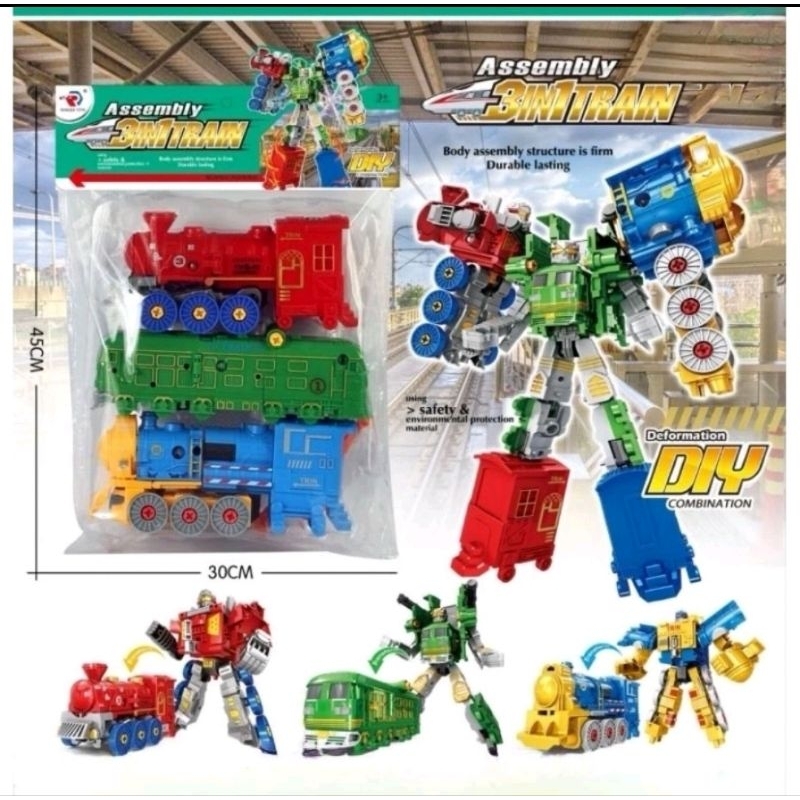 Samara 3in1 Deformation Series Train Assemble and Disassemble Robot ...