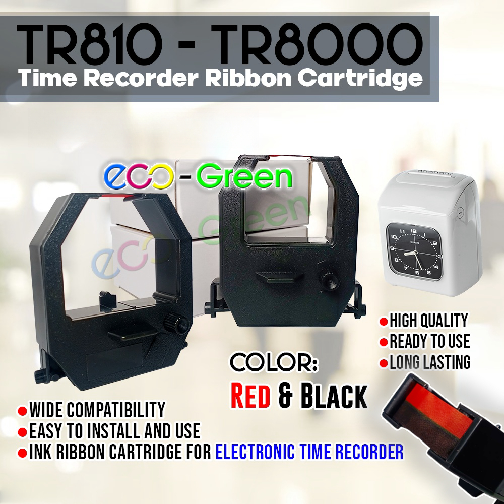 Currency Time Clock Ribbon Cartridge Red Black Colors for Office Time ...