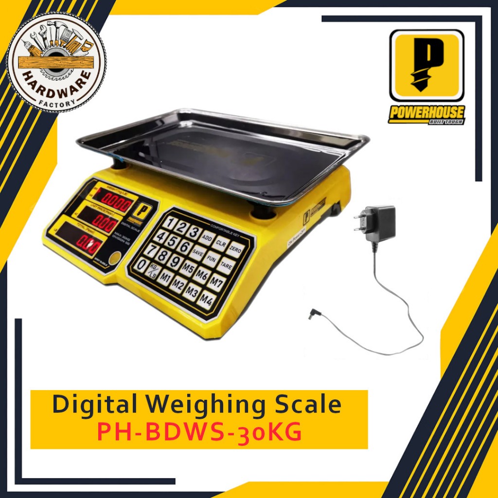 POWERHOUSE Bench Digital Weighing Scale 30KG/5KG | Shopee Philippines