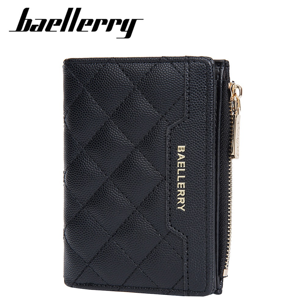 Baellerry wallet #N8333 new rhombic ladies short wallet multi-card ...