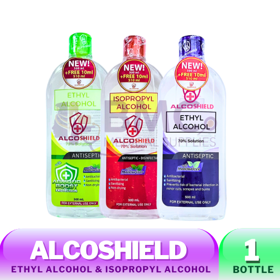 Alcohol Alcoshield Mabango Isopropyl and Ethyl Flip Top (500ml ...
