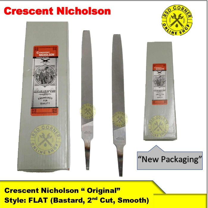 Original Nicholson Flat Smooth/Bastard File(4",6", 8",10", 12 ...