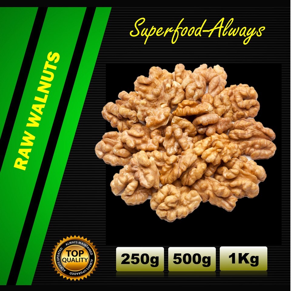 Raw Walnuts Ready To Eat, No Shell, No Oil, Unsalted (250g, 500g, 1Kg ...