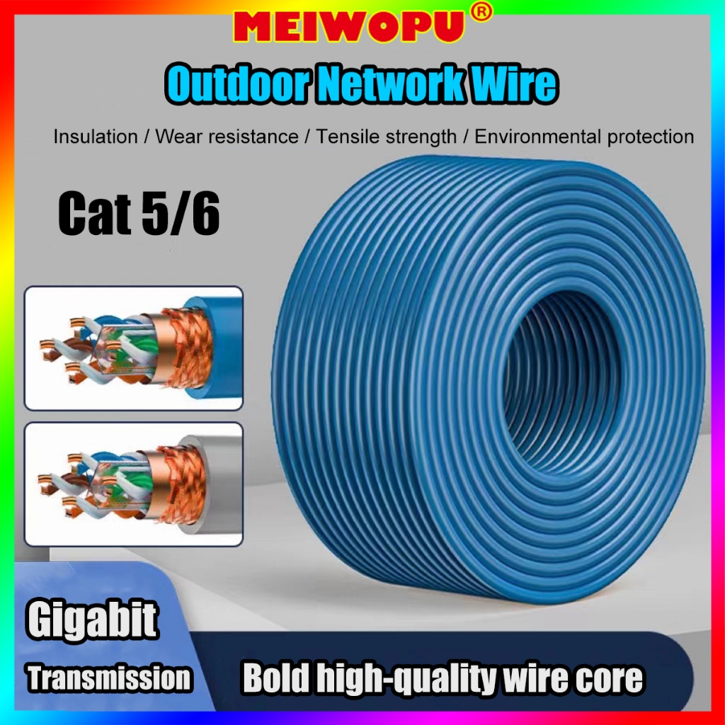Cat5/6 Outdoor Ethernet Cable Household Router Gigabit Network Wire ...