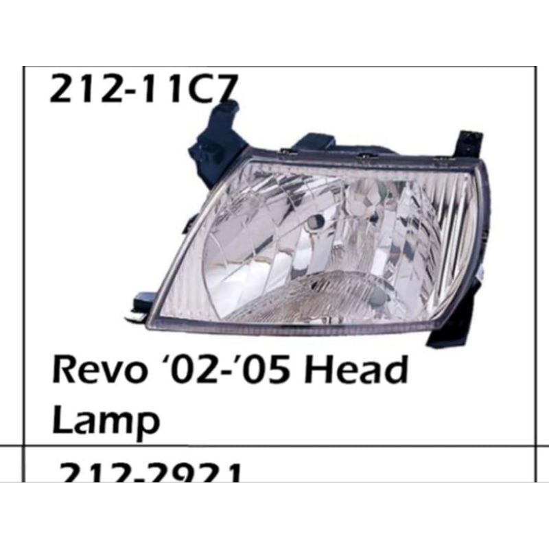 Toyota Revo head lamp 2002 to 2005 model | Shopee Philippines