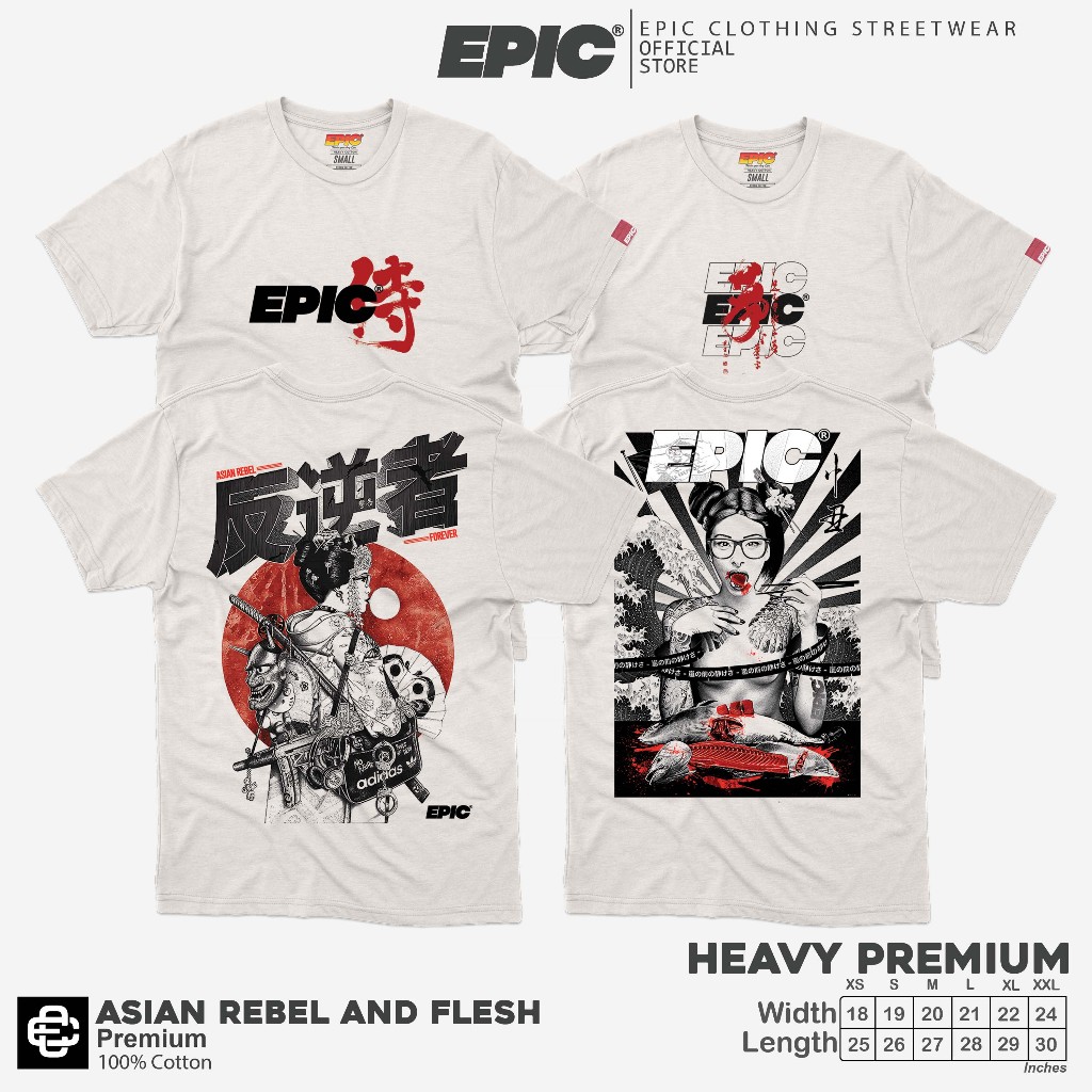 PRMIUM - GEISHA -FLESH AND ASIAN REBEL - Asian Size - Unisex - Merch ...