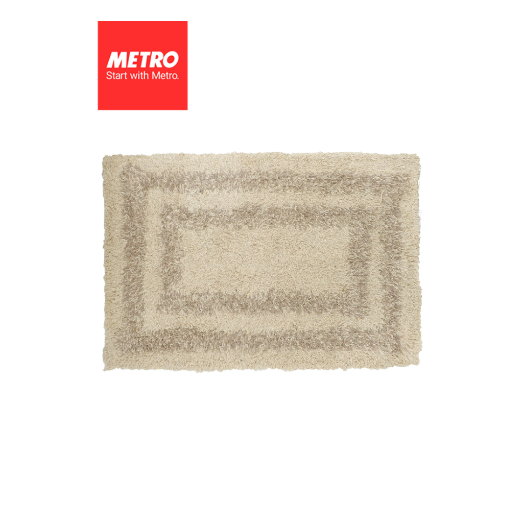 Metro Homewares Bath Mat Natural Collection Rectangular 40cm x 60cm ...