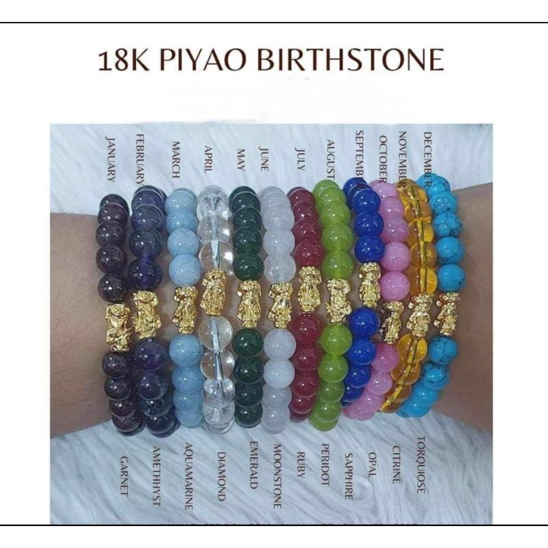 COD 18K LUCKY PIAO BIRTHMONTH | Shopee Philippines