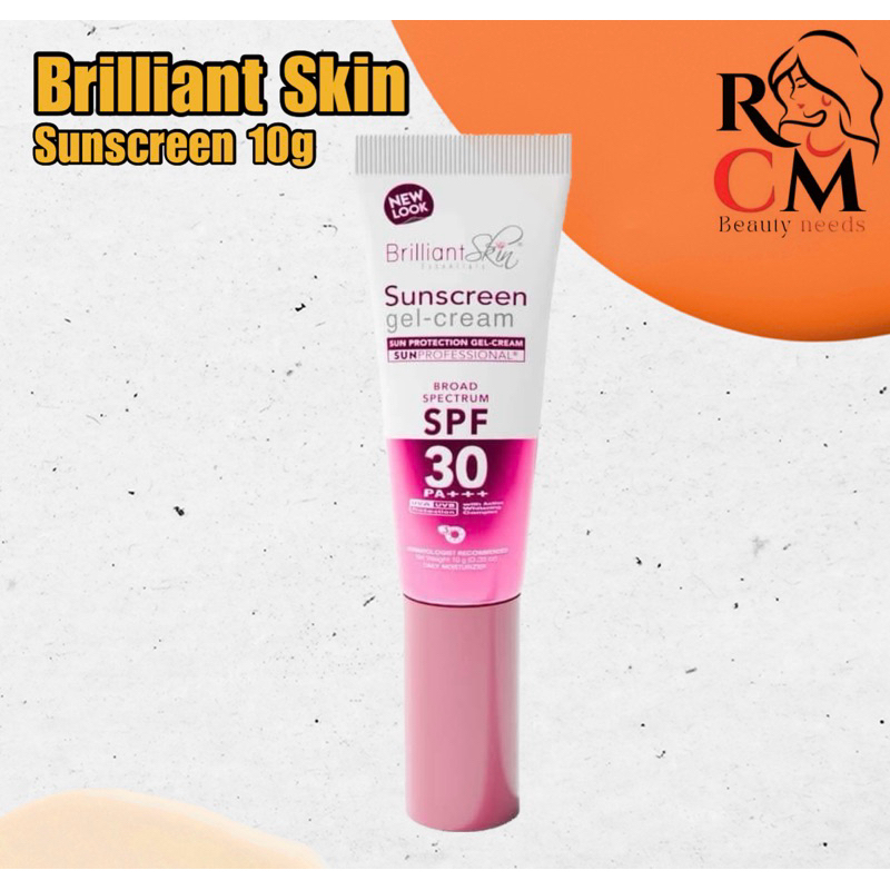 Brilliant Skin Essentials Sunblock Sunscreen Gel-Cream 10g | Shopee ...