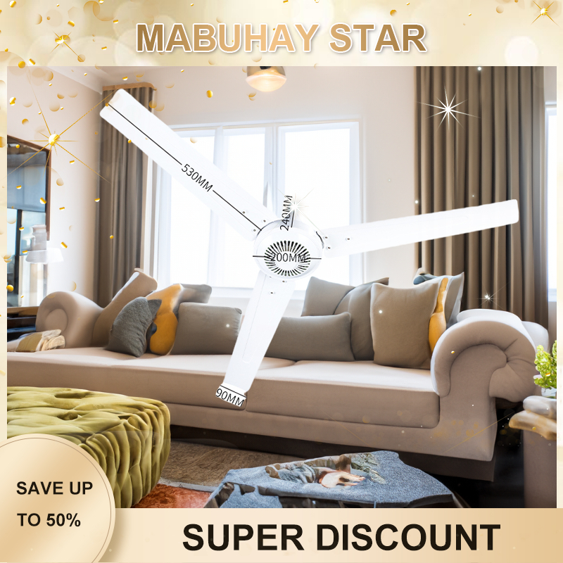 COD MABUHAY STAR 1200MM CEILING FAN/HIGH WIND/FULL COPPER MOTOR/EXTRA ...