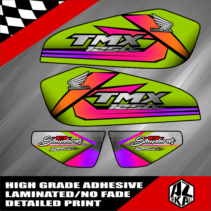 honda tmx 125 alpha tank and side cover sticker decals | Shopee Philippines