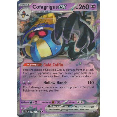 Cofagrigus ex - 076/182 - Ultra Rare Scarlet & Violet: Paradox Rift ...