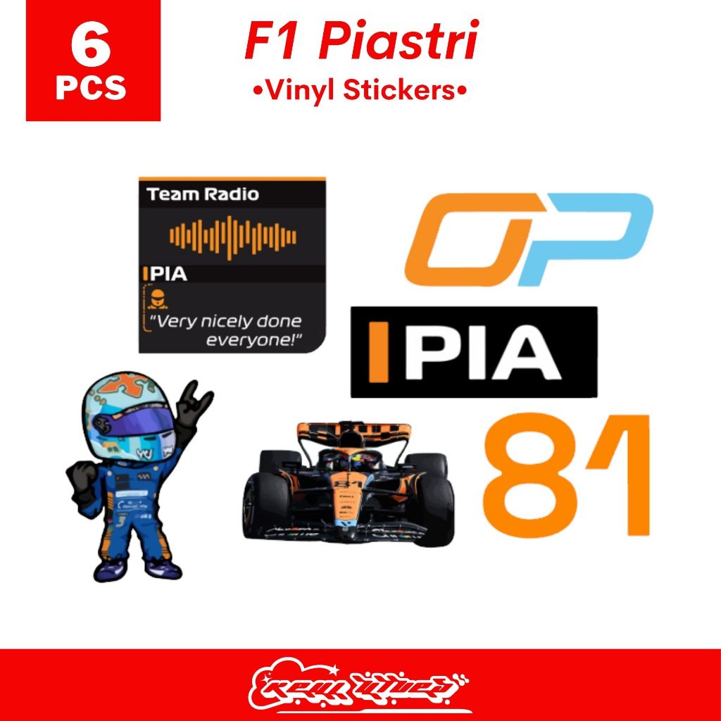 Oscar Piastri Sticker Driver Racing Stickers Set | Shopee Philippines