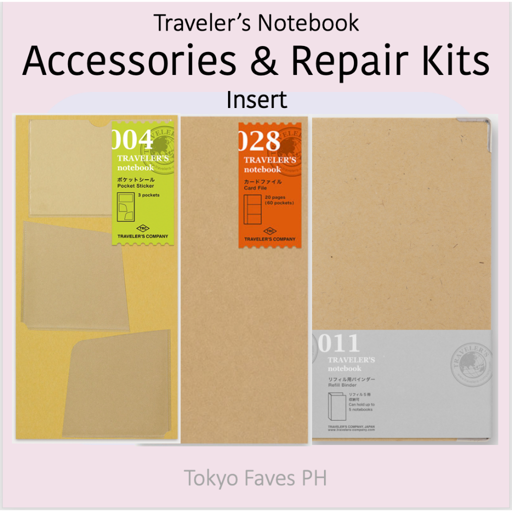 Traveler's Notebook Insert Accessory Repair Kit | Shopee Philippines