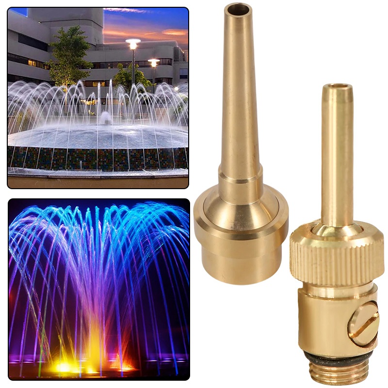1/2" 3/4" 1" Brass Multi Direction Jet Water Fountain Nozzle for Garden ...
