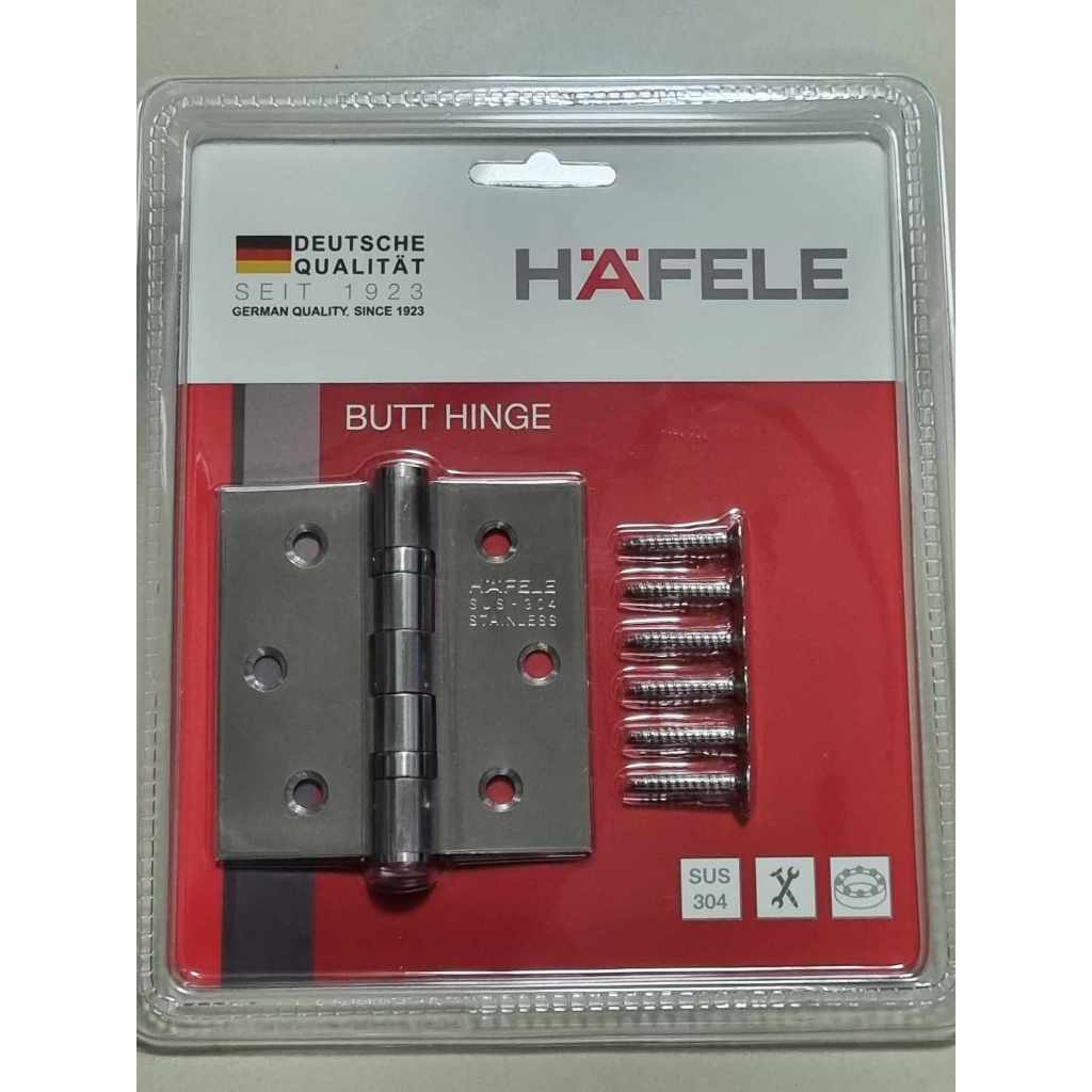 Hafele door hinge 3"x3" stainless steel SUS304 (1pair) | Shopee Philippines