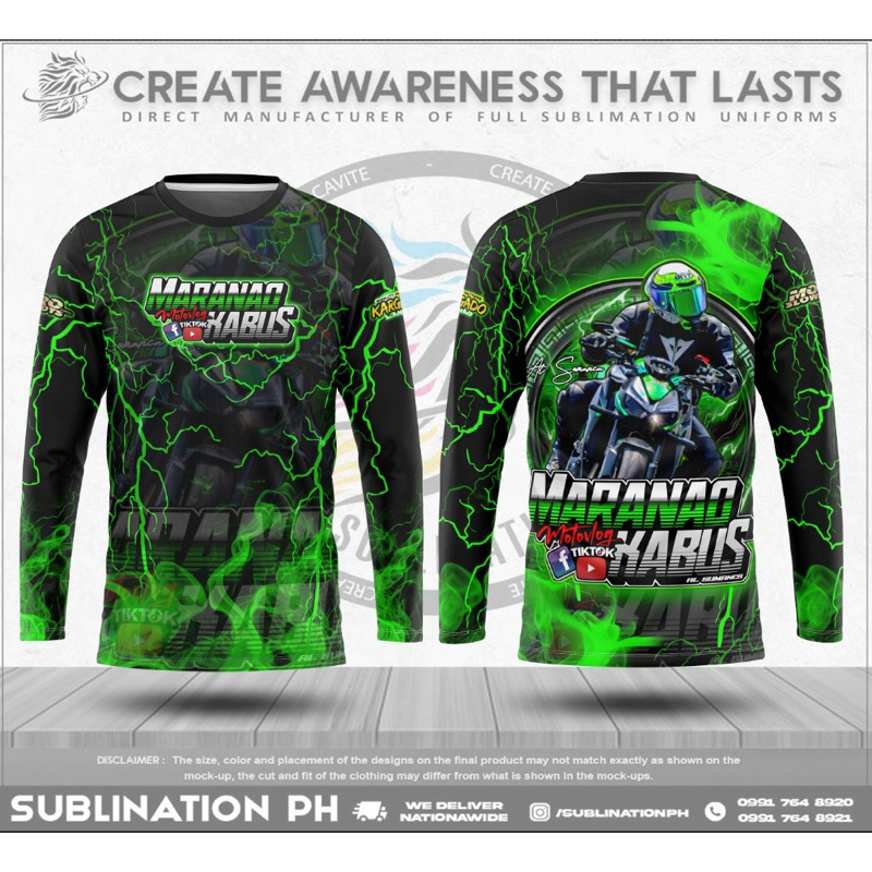 MARANAO KA BUS LONG SLEEVE MOTOR JERSEY DRI FIT | Shopee Philippines
