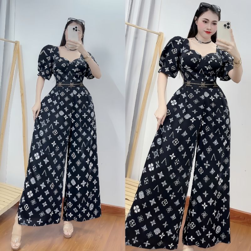 VIETNAM PADDED JUMPSUIT PUFF SLEEVE | Shopee Philippines