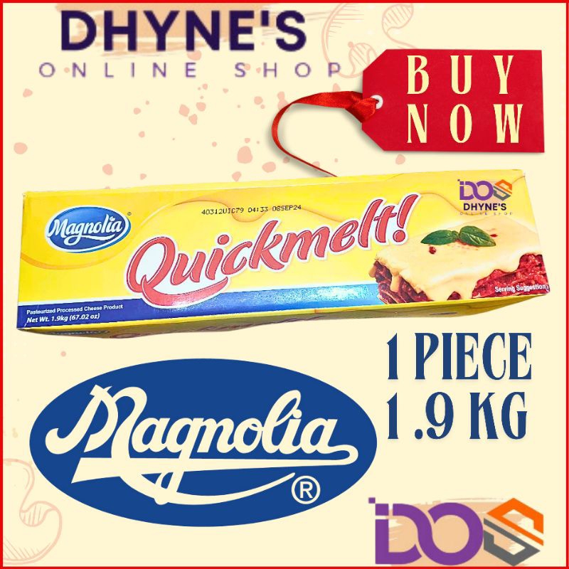 MAGNOLIA QUICKMELT CHEESE | 1 PC,1.9 KILO. | Shopee Philippines