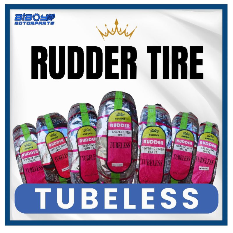 SIZE 10 and 12 RUDDER TUBELESS TIRE | Shopee Philippines