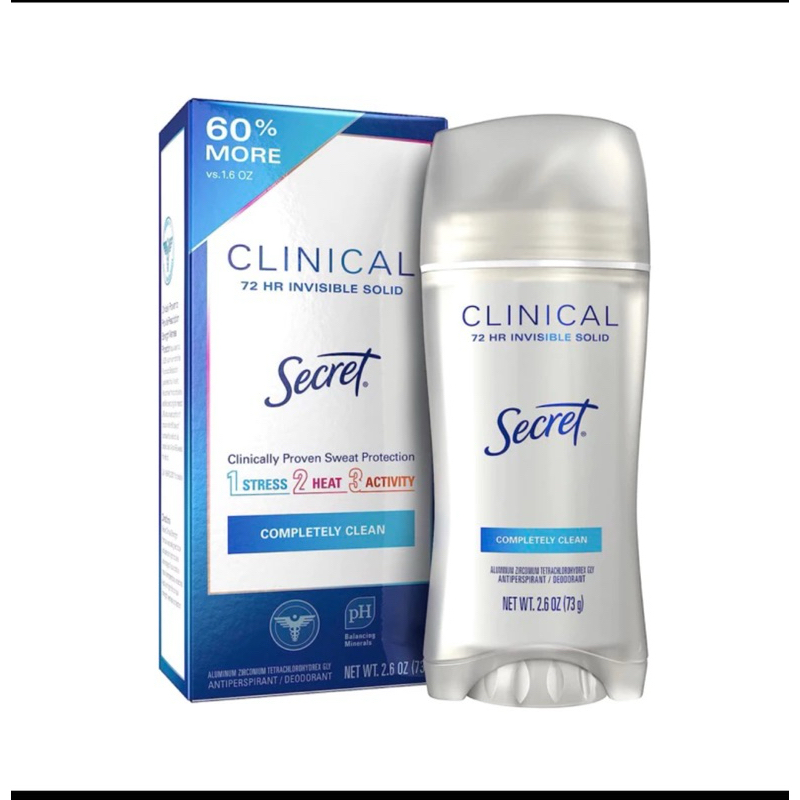 Secret Antiperspirant Clinical Strength 48HR Invisible Deodorant 73g ...