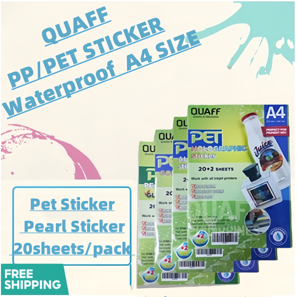 Waterproof QUAFF Pet Sticker & Pearl Sticker for Label & Sticker ...