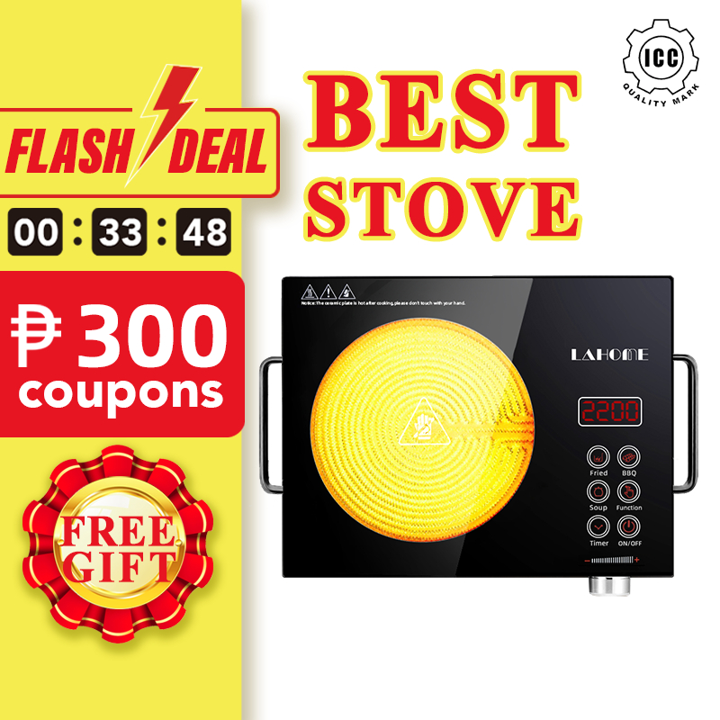 LAHOME Electric Ceramic Infrared Stove Touch Sreen Induction Cooker ...